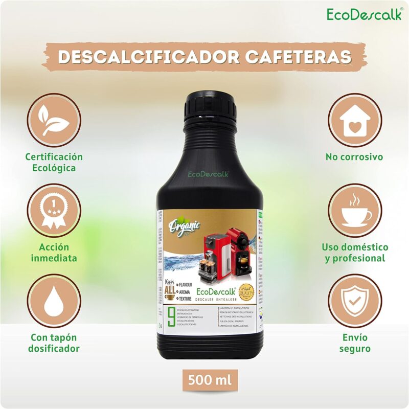 Descalcificador Ecológico Cafeteras 500ml - EcoDescalk